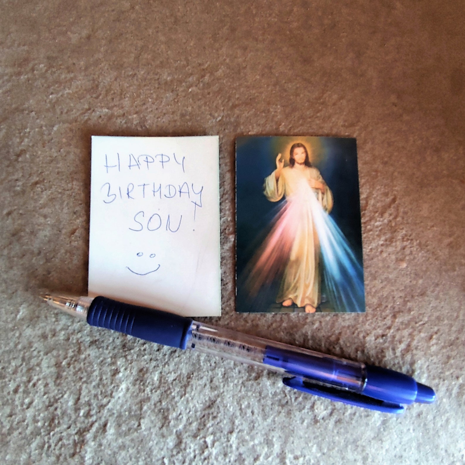 Virgin Mary Blue Rosary With Cross Pendant Prayer Beads - Etsy