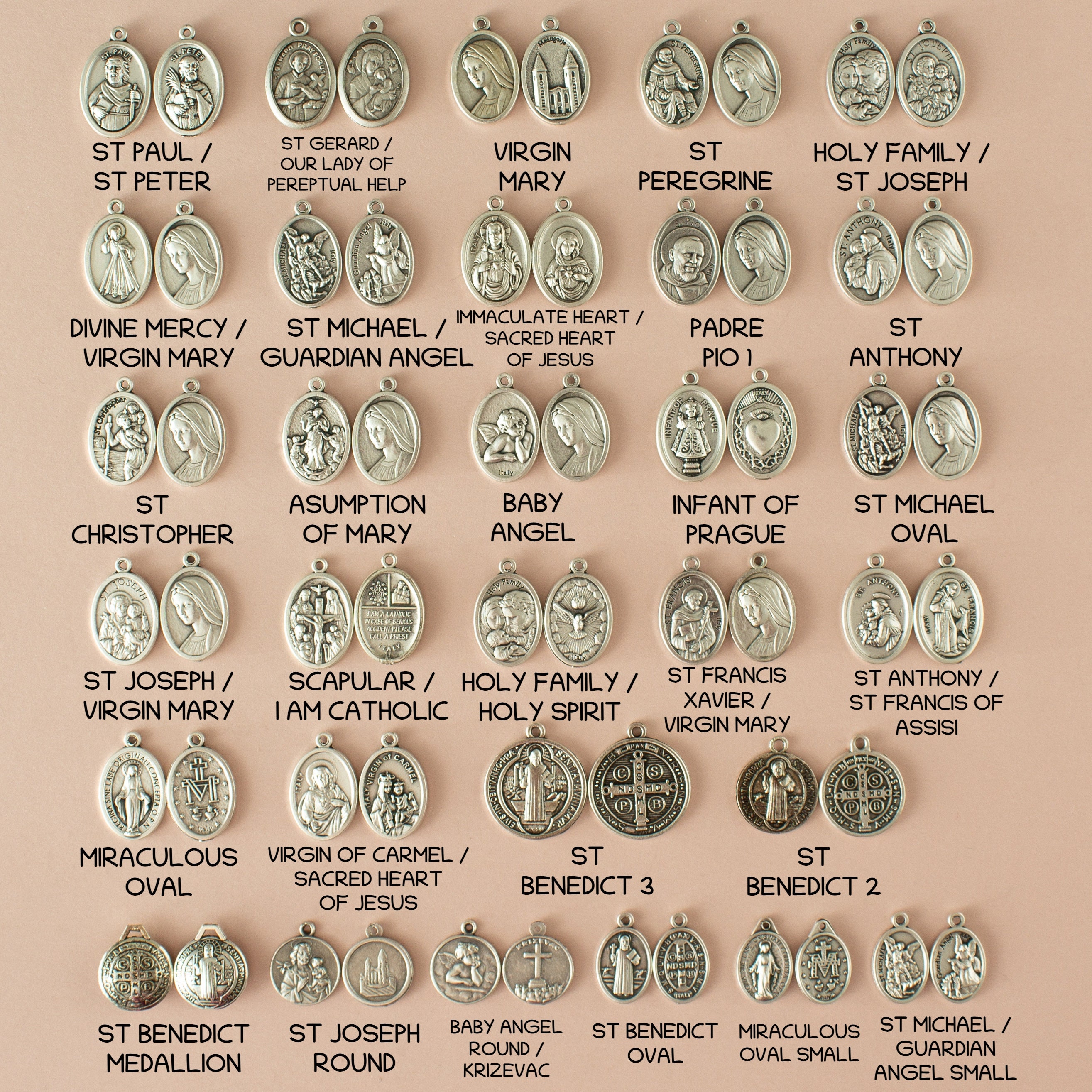 Custom Catholic Bracelet Choose Your Saint Charm Saint - Etsy