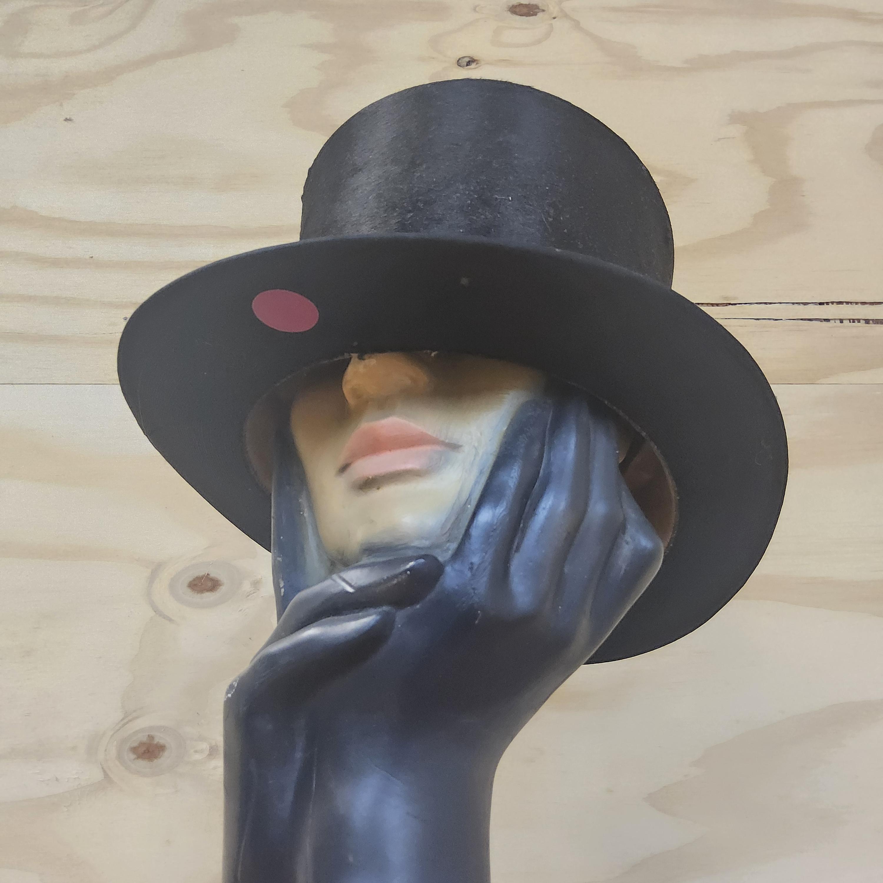 Antique Handmade Beaver Felt Top Hat With Original Box (rotterdam ...