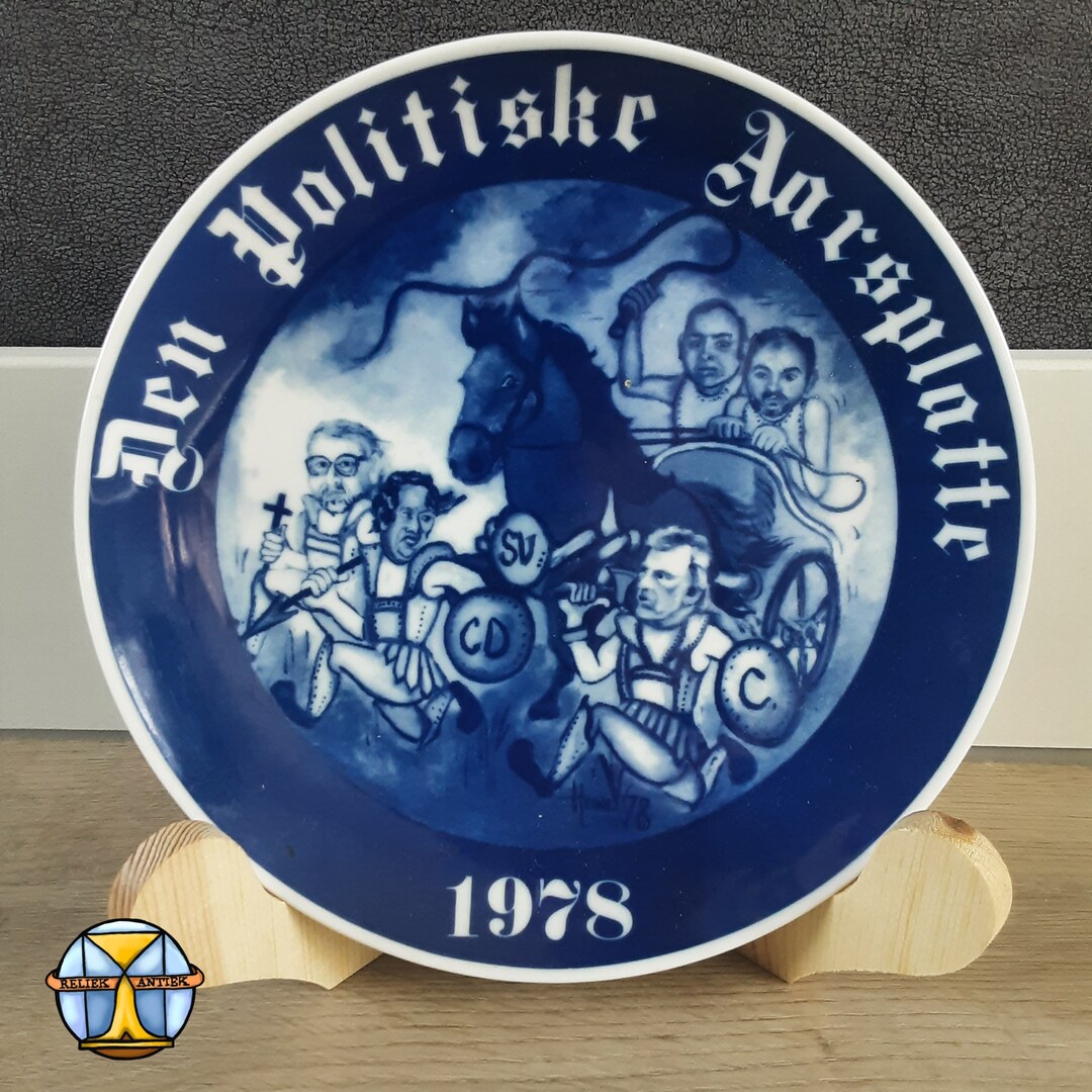 Danish Political Plaque / Danish Plaque 1978 Danish Politics John ...