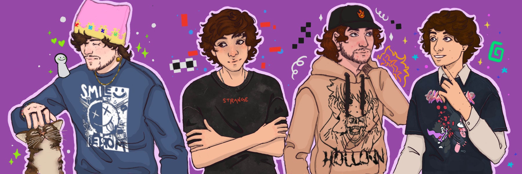 DTK Bookmarks Dream SMP Dream, Georgenotfound, Sapnap, Karl, and ...