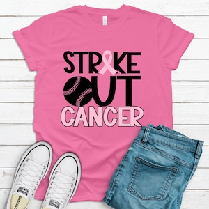 Strike Out Cancer Breast Cancer Awareness SVG Digital Cut File - Etsy