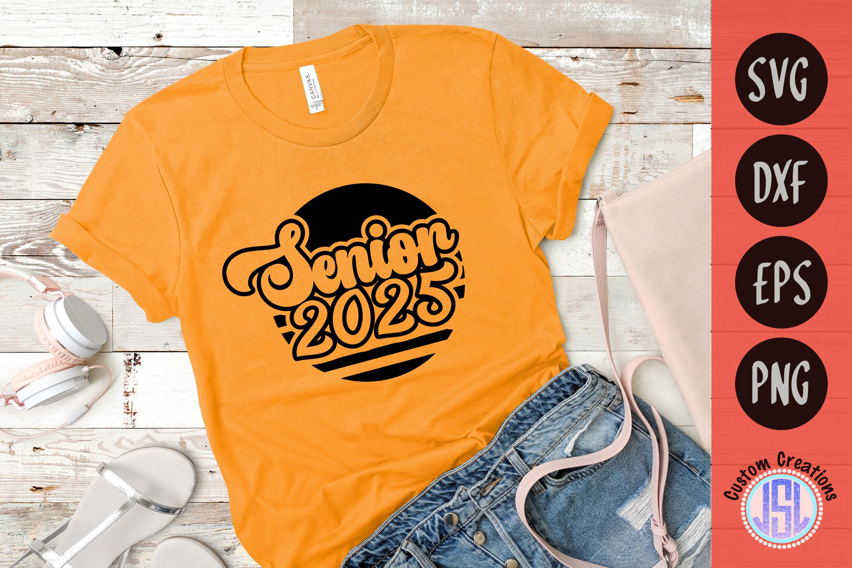 Retro Sunset Senior 2025 SVG Digital Cut File Vintage Instant Download ...