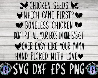 Chicken Egg Carton Humorous Quotes and Sayings | Farmhouse SVG Digital ...