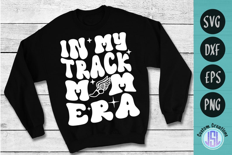 In My Track Mom Era SVG | Retro Track Sports Digital Cut File - Etsy