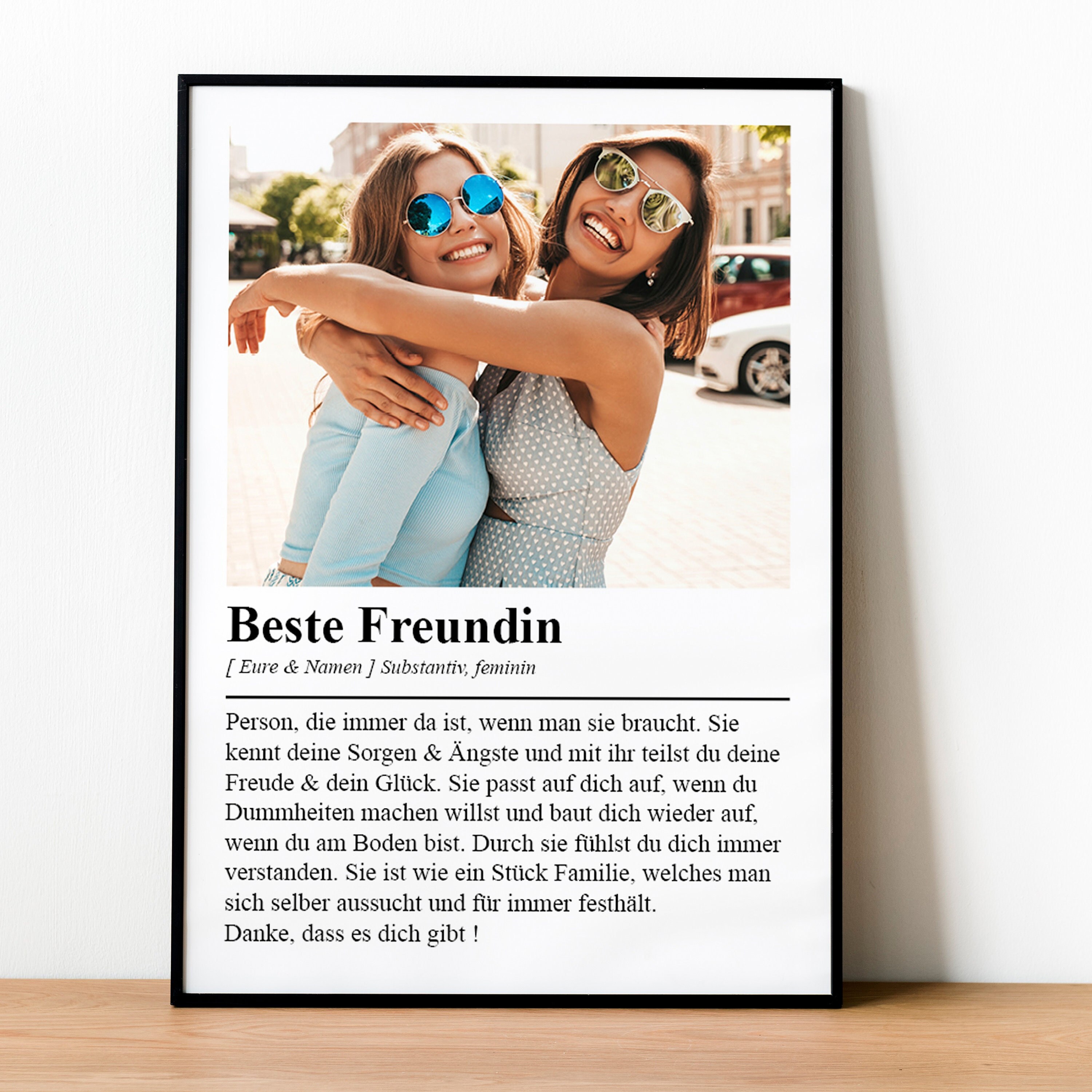 Personalized Poster Best Friend Poster Definition Best - Etsy