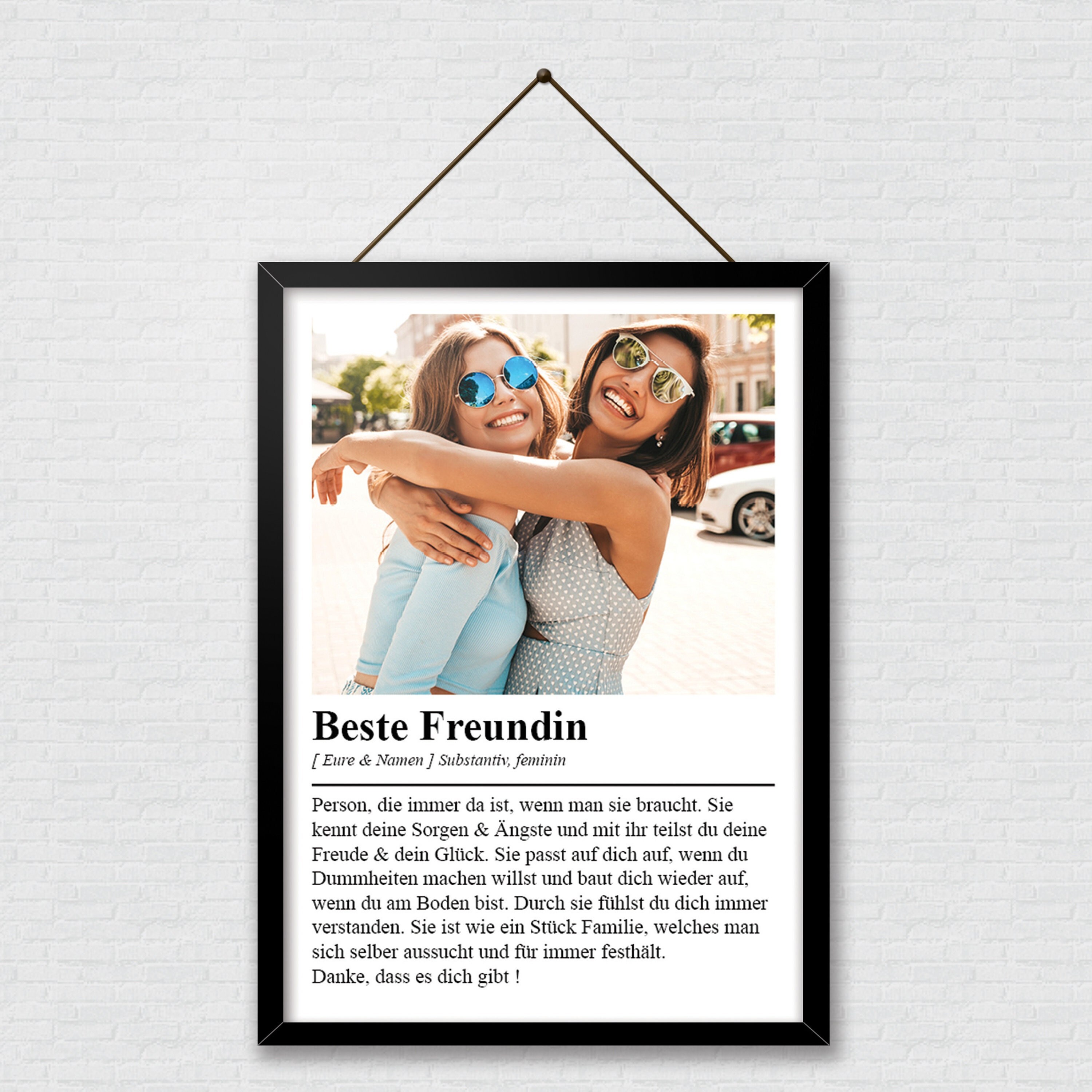 Personalized Poster Best Friend Poster Definition Best - Etsy