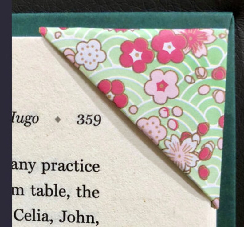 Corner Bookmarks Flowers Birds Patterns Durable - Etsy