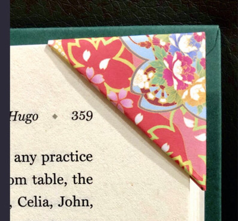 Corner Bookmarks Flowers Birds Patterns Durable - Etsy
