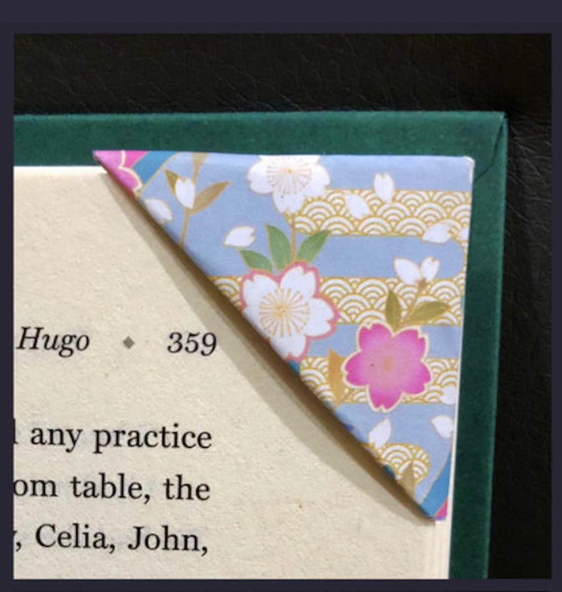 Corner Bookmarks Flowers Birds Patterns Durable - Etsy