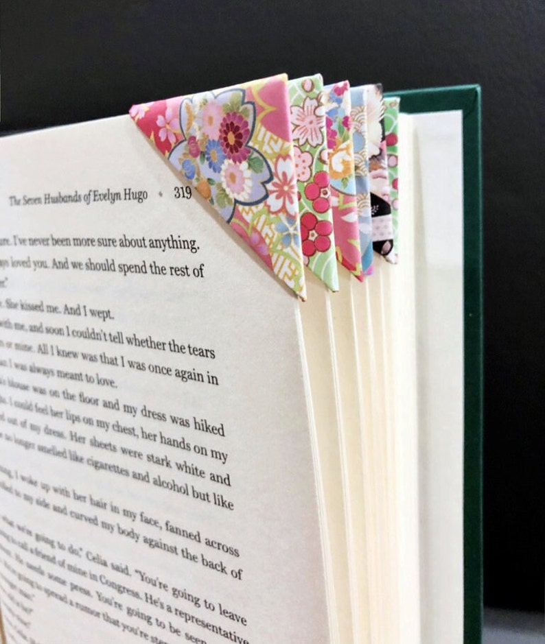 Corner Bookmarks Flowers Birds Patterns Durable - Etsy