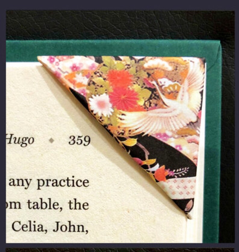 Corner Bookmarks Flowers Birds Patterns Durable - Etsy