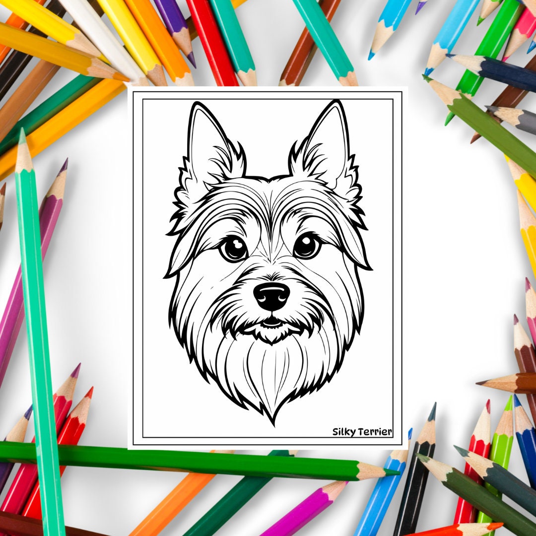 100+ Pages Dog Lovers Coloring Pages| Dog Breed Coloring Pages| Simple ...