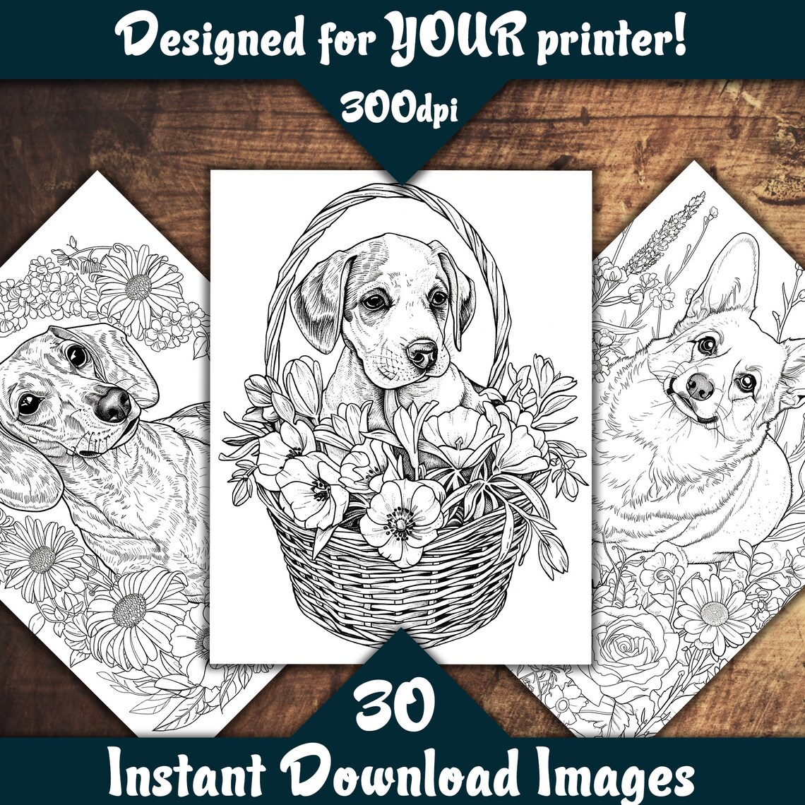 Stress Relief Coloring Pages: 30 Printable Coloring Book Pages - Small ...