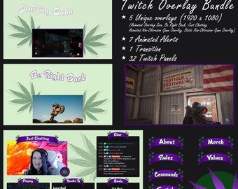Weed Twitch Streamer Overlay - Etsy Israel