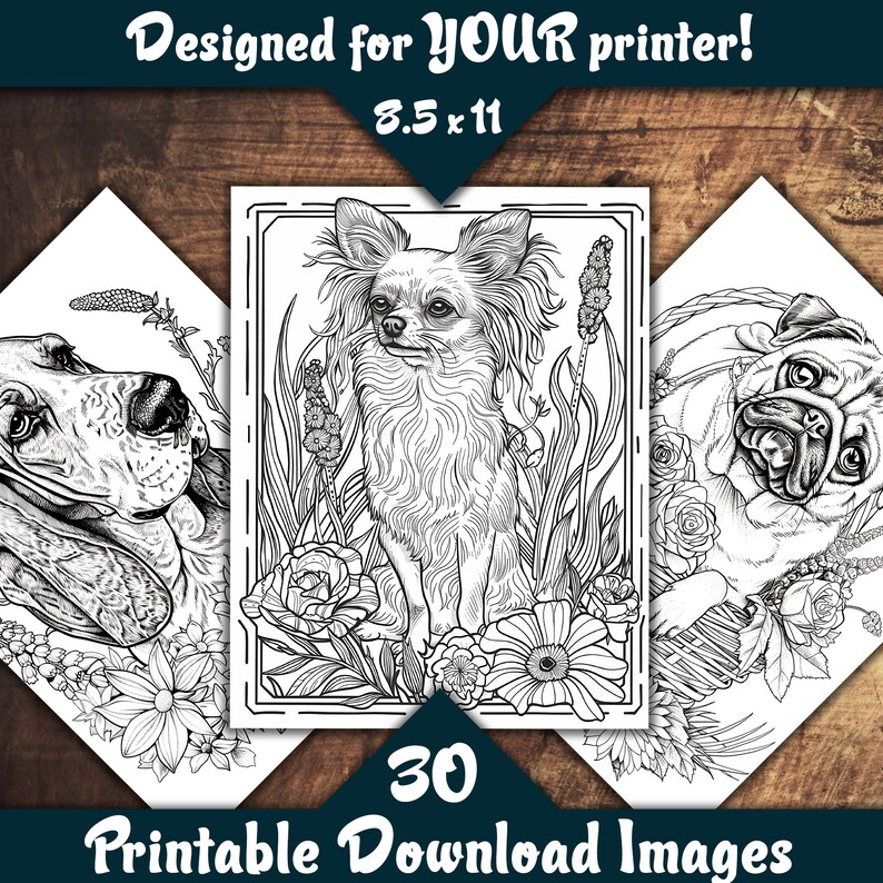 Stress Relief Coloring Pages: 30 Printable Coloring Book Pages - Small ...