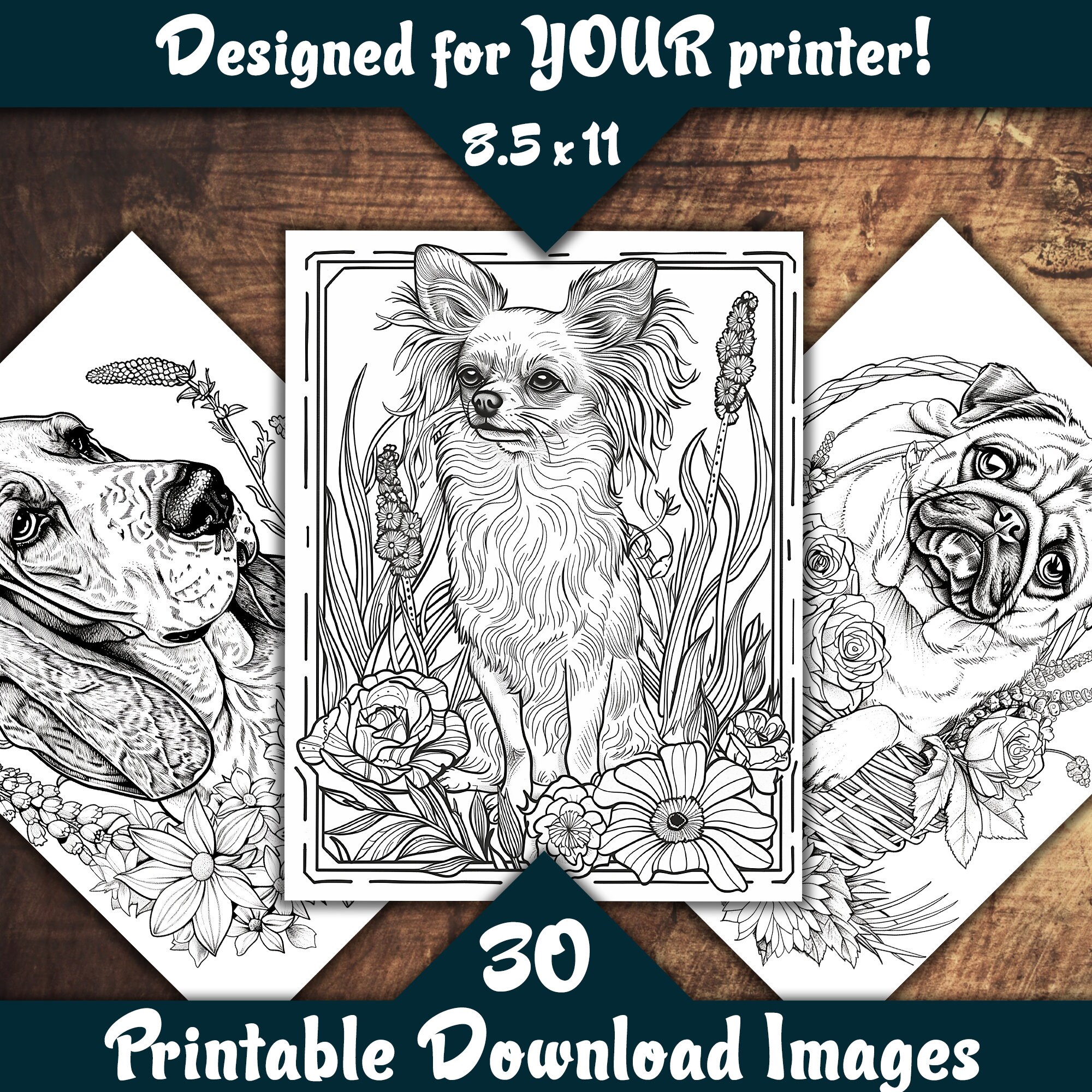 Stress Relief Coloring Pages: 30 Printable Coloring Book Pages - Small ...