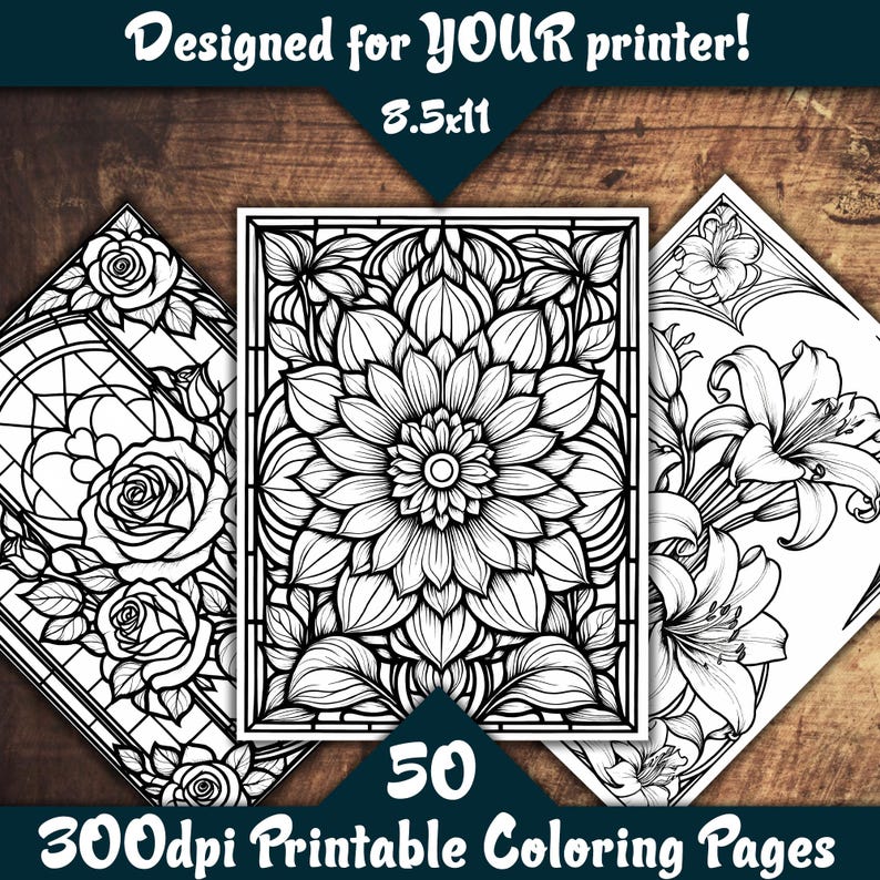 Floral Design Coloring Pages: Bring the Beauty of Flowers to Life | 50 ...