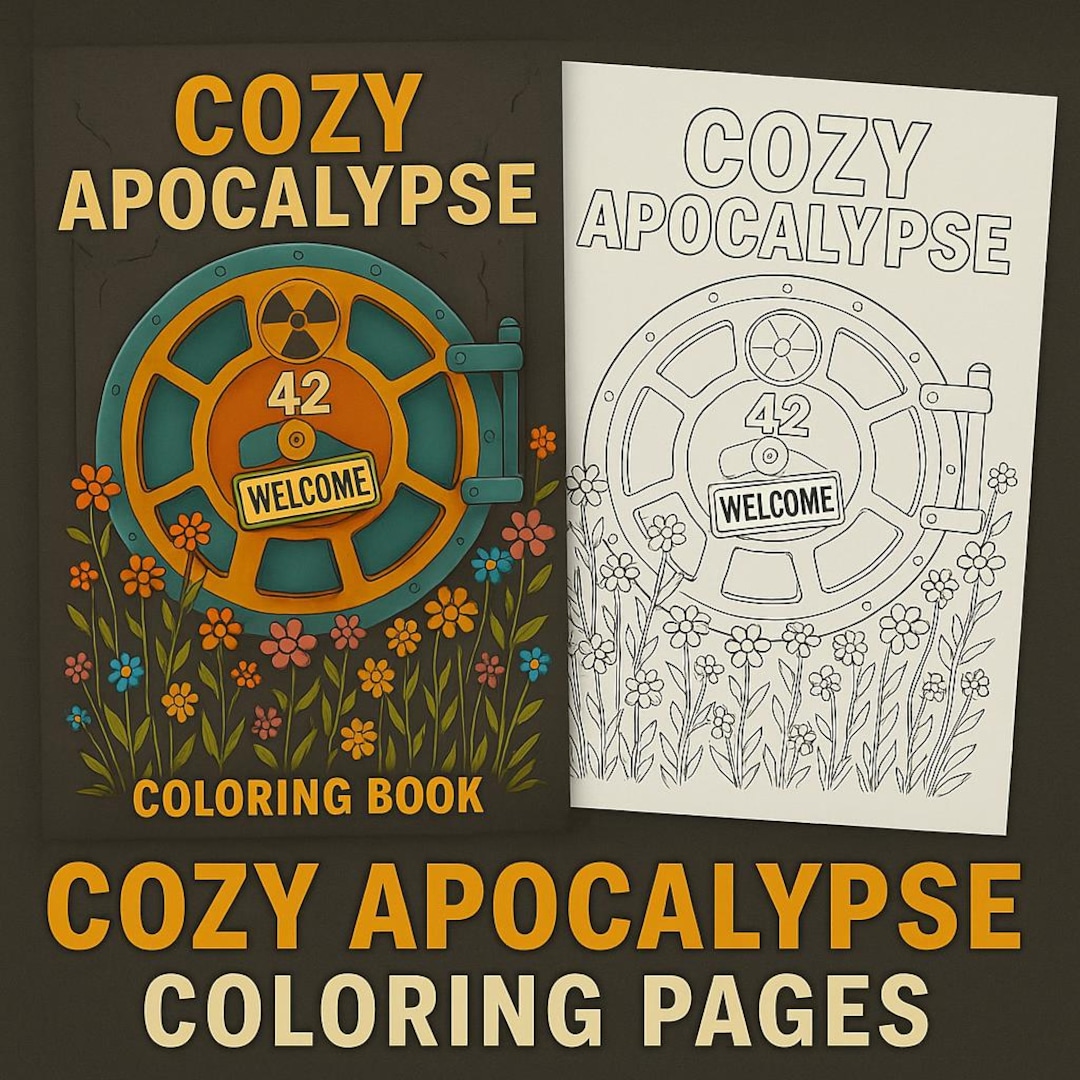 Cozy Apocalypse Coloring Pages: 30 Whimsical Dystopian Scenes (PDF ...