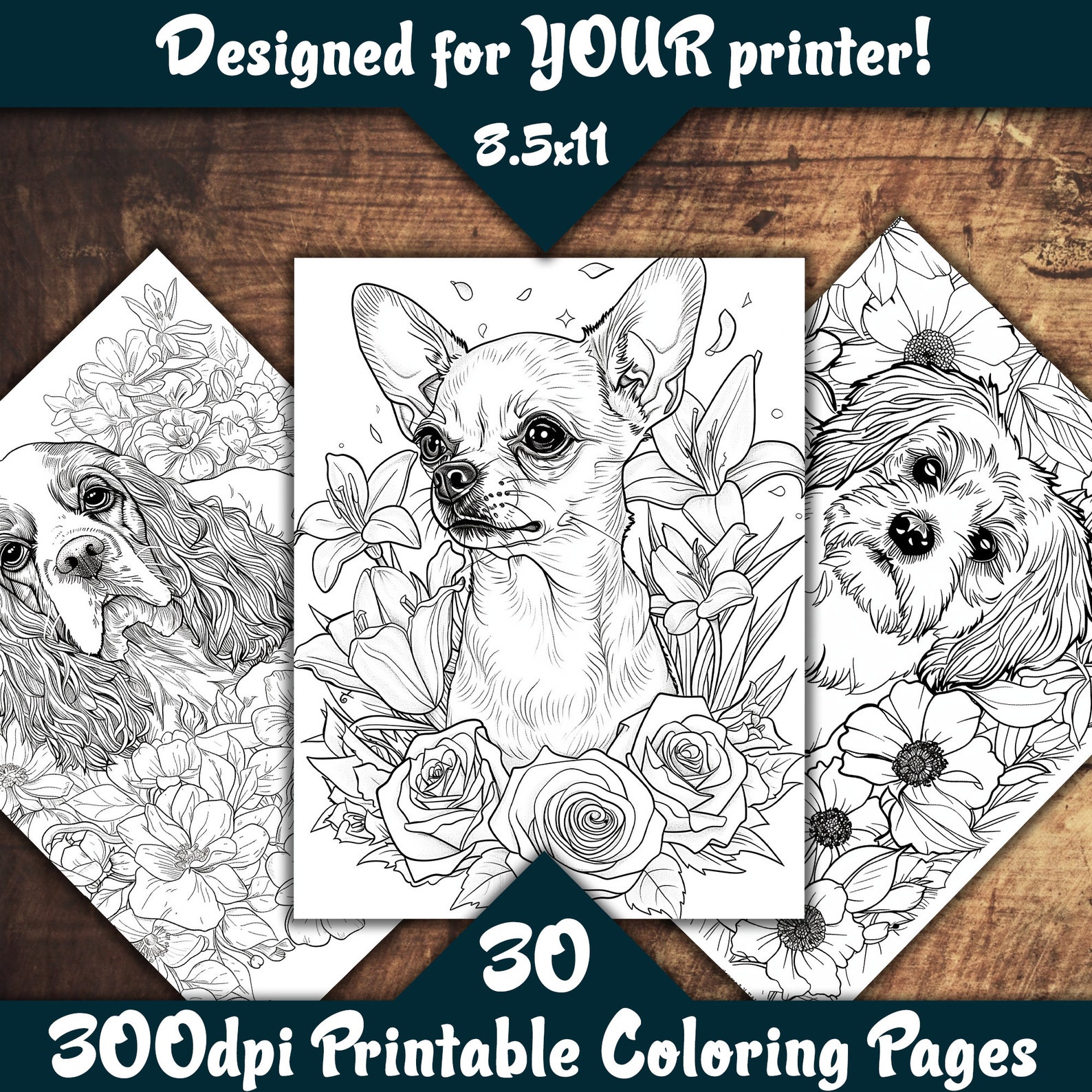 Stress Relief Coloring Pages: 30 Printable Coloring Book Pages - Small ...