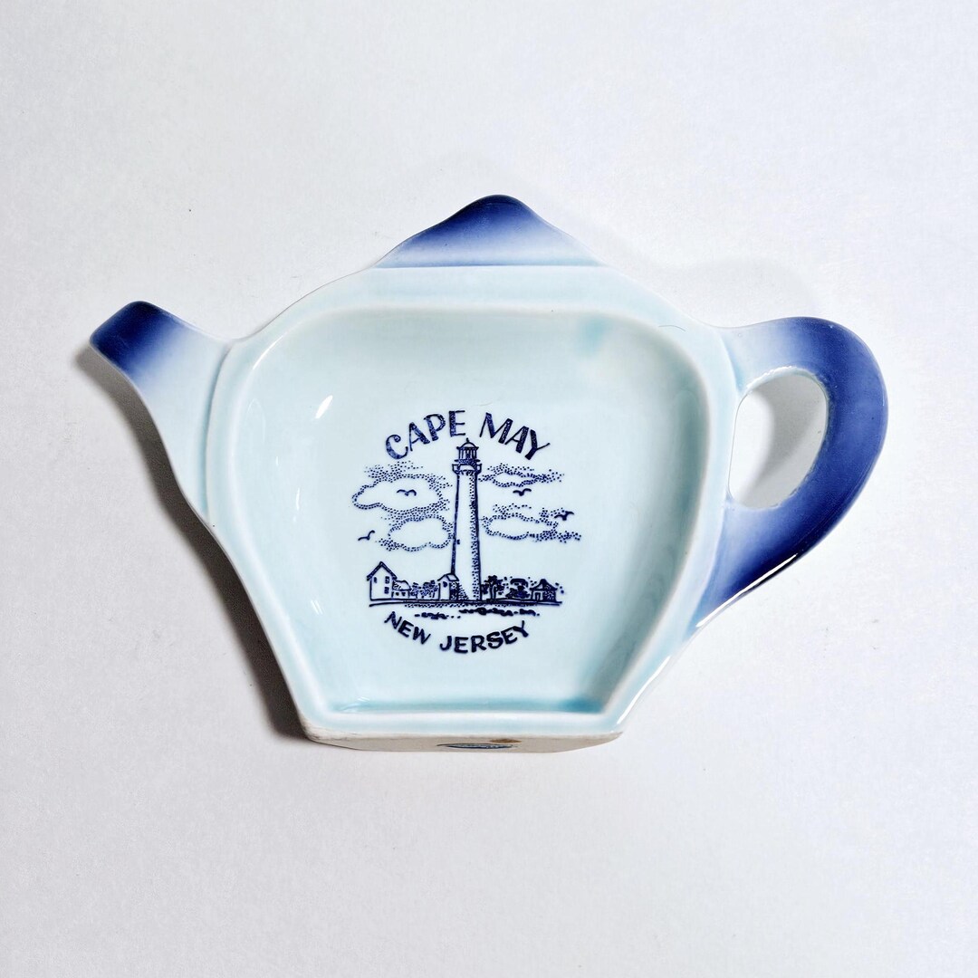 Porcelain Ceramic Tea Bag Tidy Tea Bag Holder Cape May, New Jersey ...