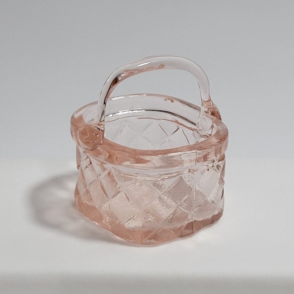 Vintage Glass Basket - Etsy