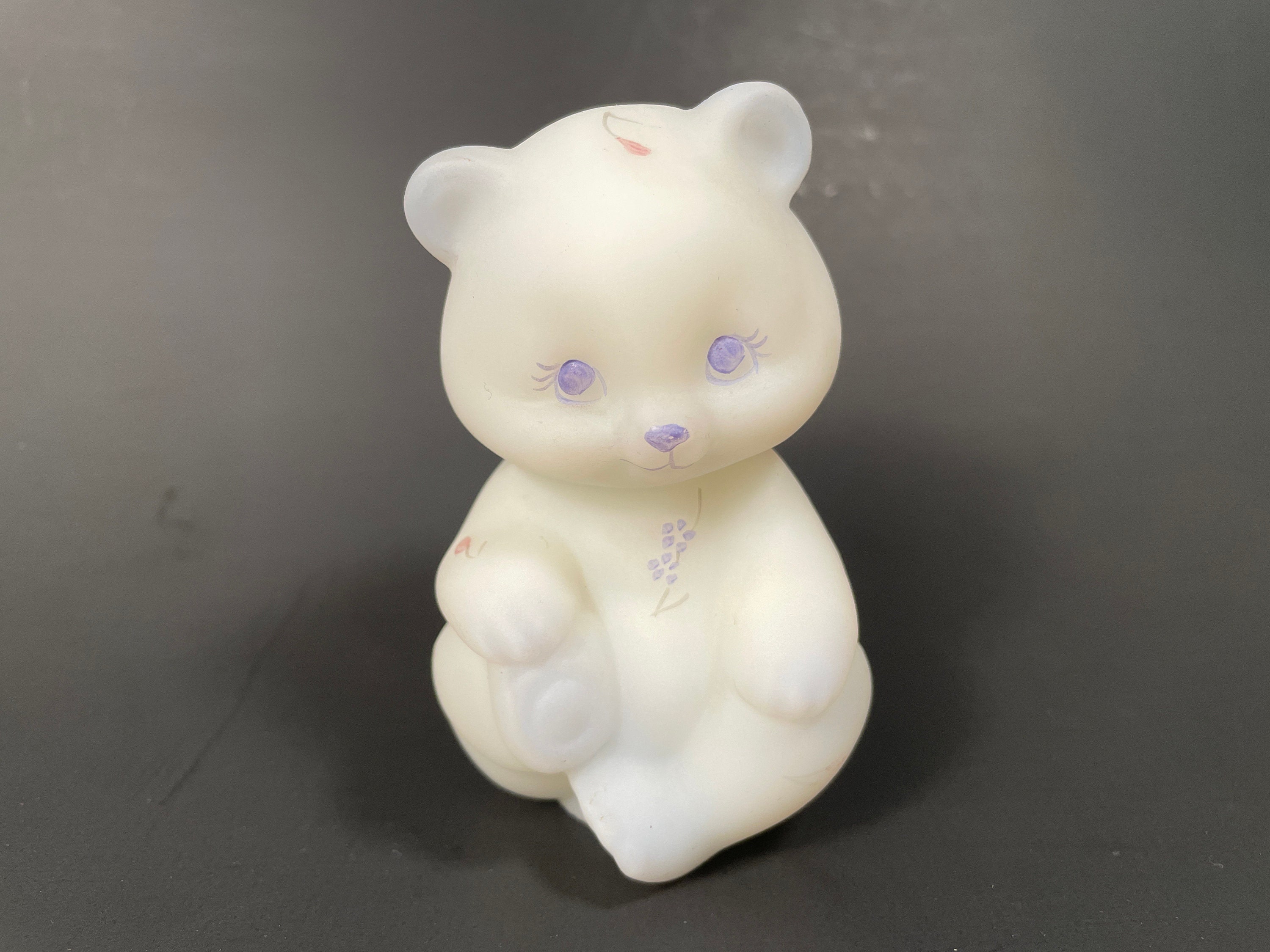 Vintage Fenton Bear, Vintage Fenton Hand-painted Bear, Fenton Hand ...