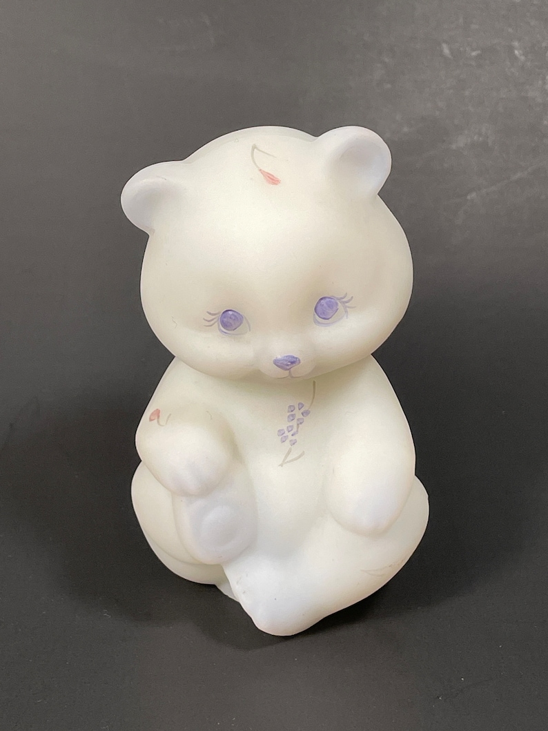 Vintage Fenton Bear, Vintage Fenton Hand-painted Bear, Fenton Hand ...