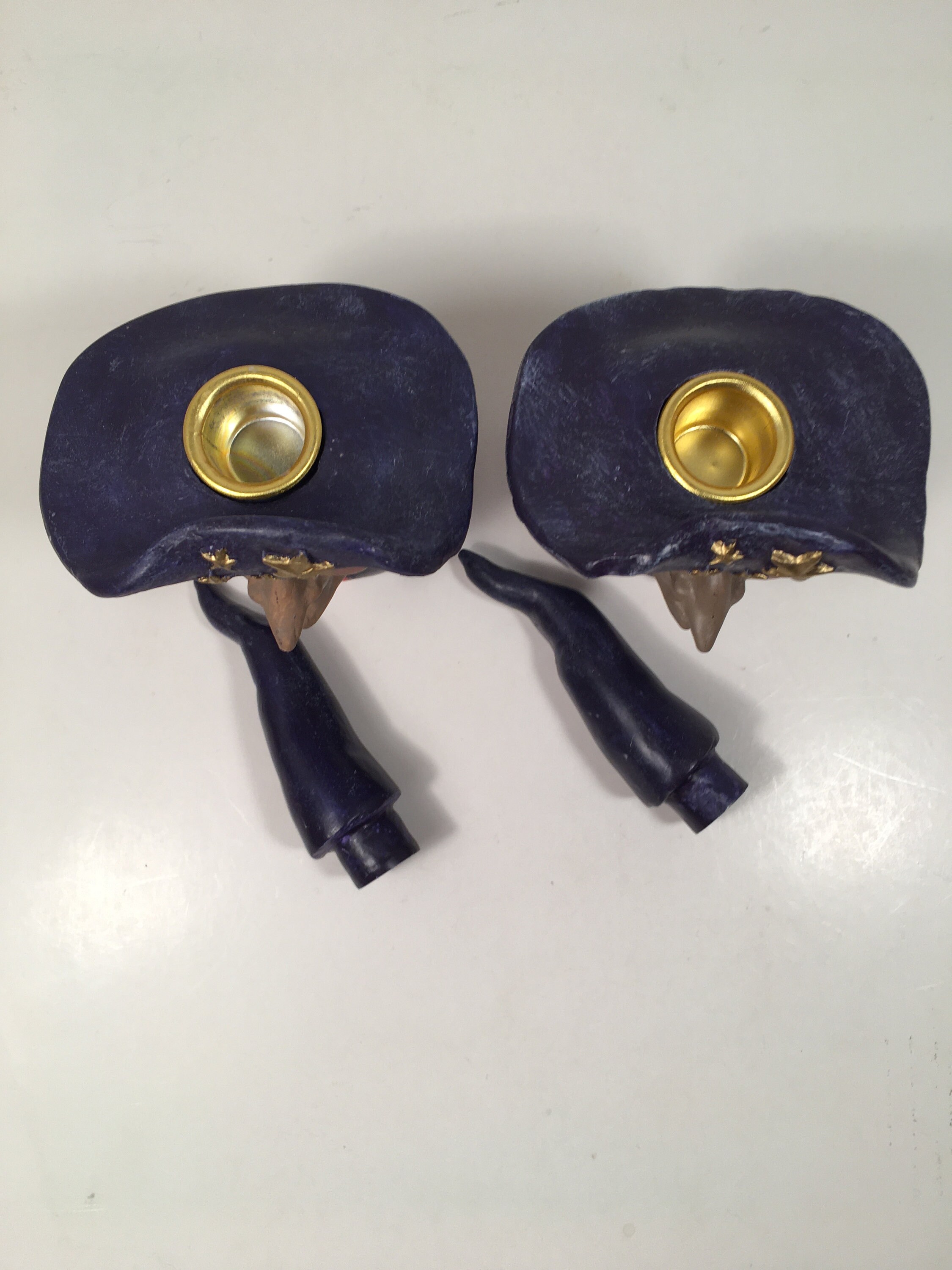 Vintage Witch Candlestick Holders, Vintage Halloween Witch Candle ...