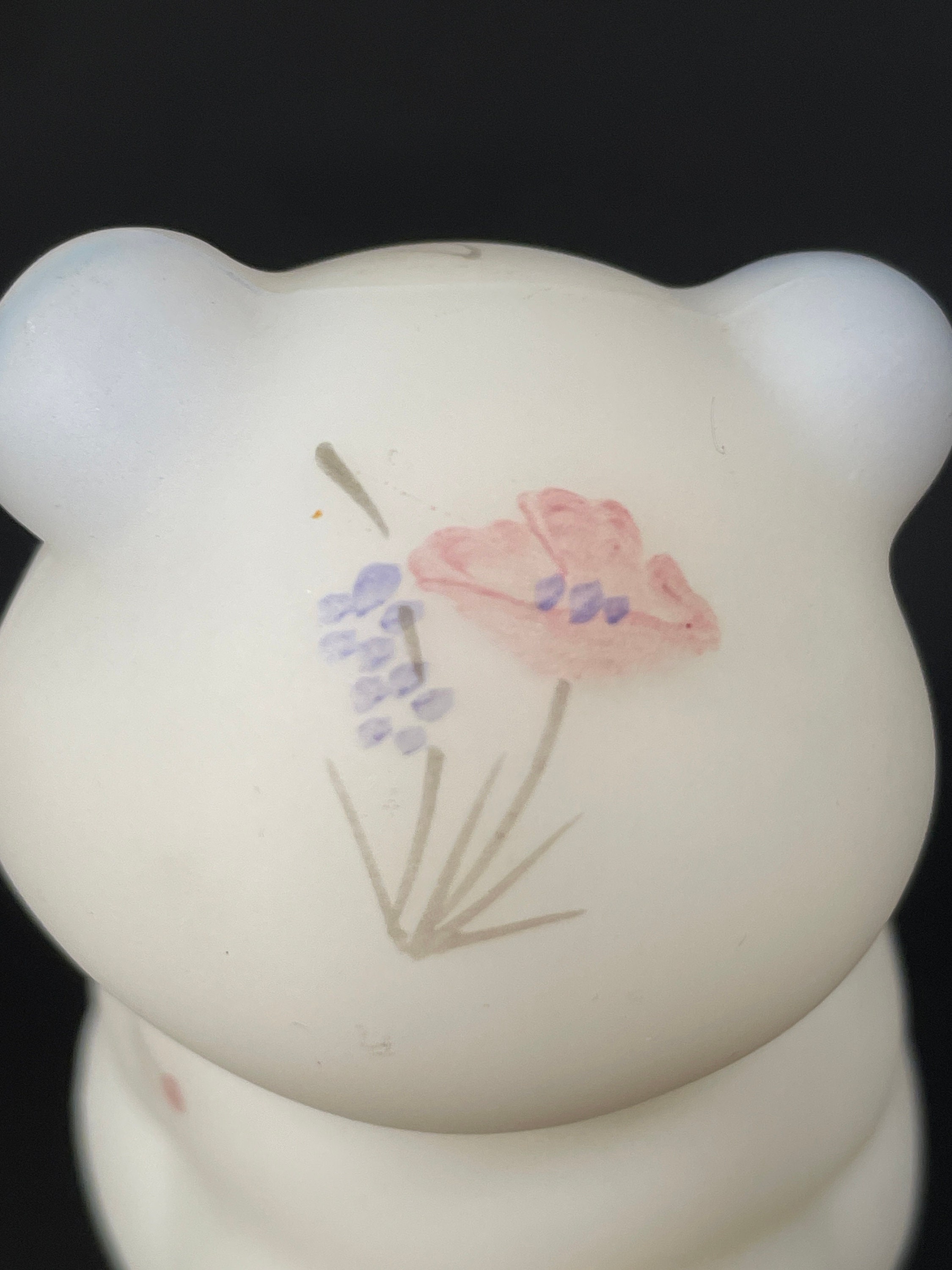 Vintage Fenton Bear, Vintage Fenton Hand-painted Bear, Fenton Hand ...