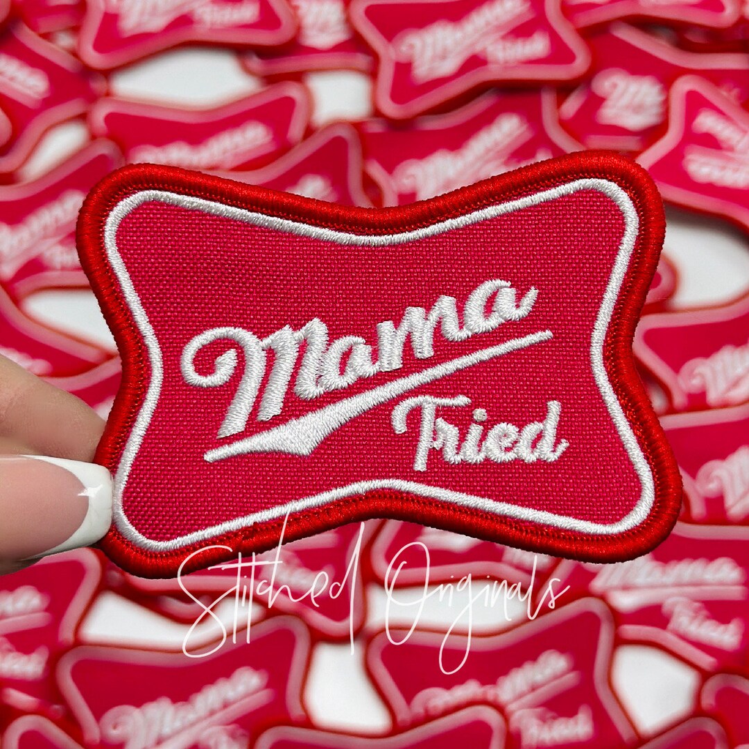 Mama Tried RED Patch, Trucker Cap Patch, Iron On, DIY Patch, Truck Bar ...