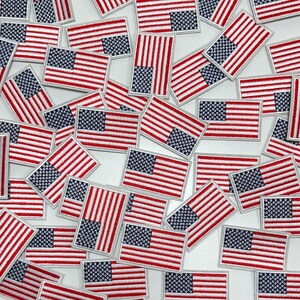 American Flag Patch, Red White and Blue, Patriotic, DIY Patch, American ...