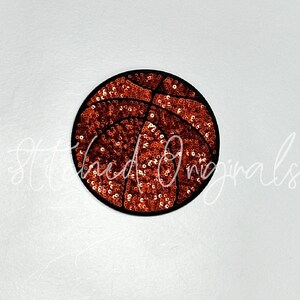 Basketball Sequin Patch, Diy Patch, Iron on Patch, Basketball - Etsy