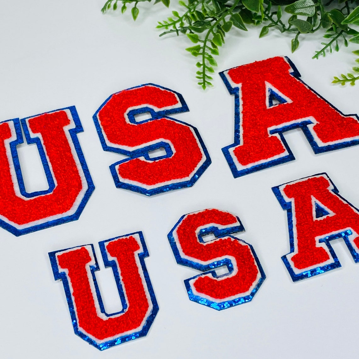 USA Chenille Letter Patch Set/3 3.12 USA Chenille - Etsy