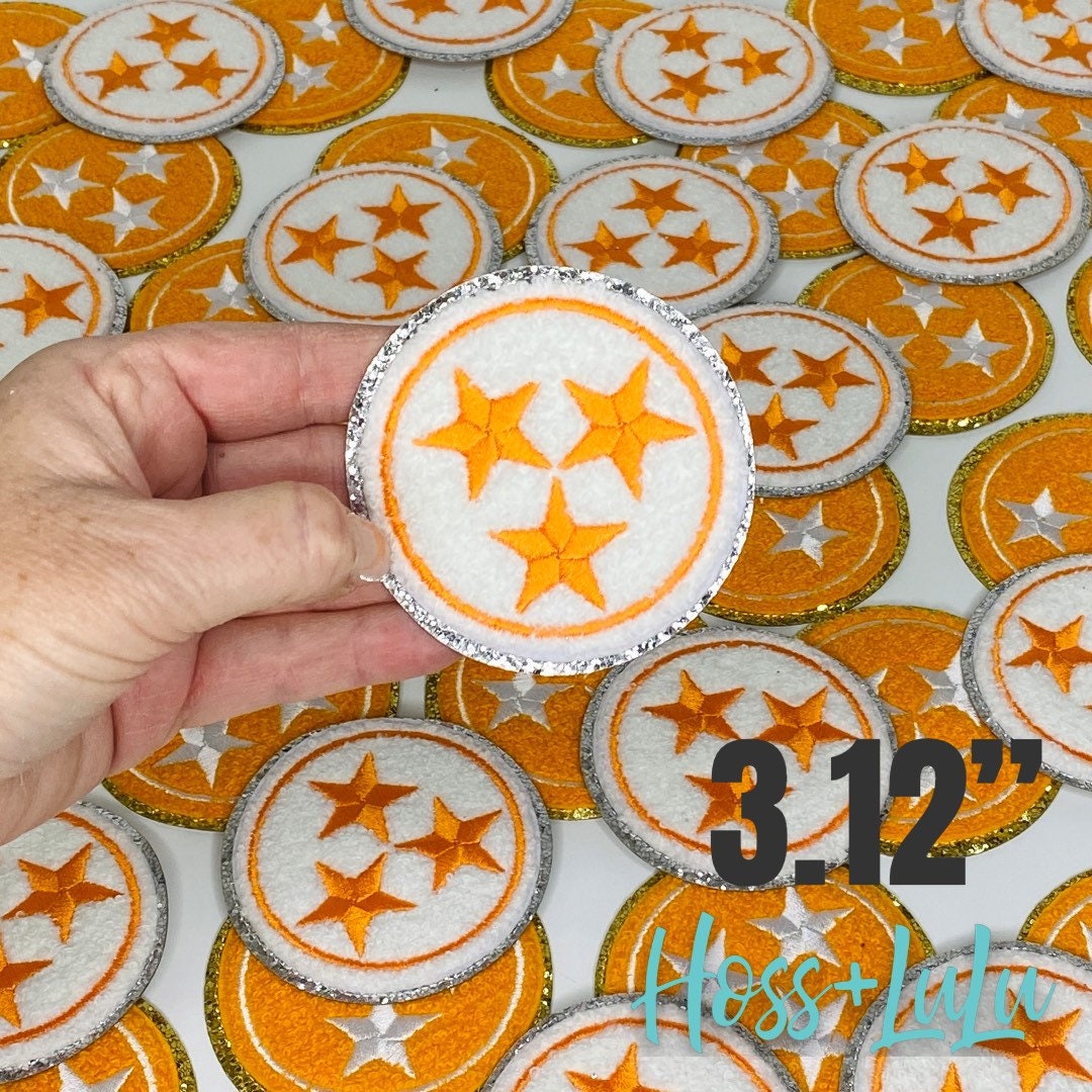 Tennessee Tristar Chenille Patch, White & Silver, Iron on (3.12") - Etsy