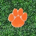 Orange Checkered Game Day Patch, Iron on Patch, Chenille Sequin Patch, DIY Patch, Preppy ...