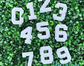 2-inch Chenille Iron-on Numbers - Etsy