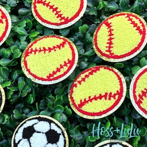 Sports Ball Patch, Chenille Patch, DIY Patch, Soccer Patch, Softball ...