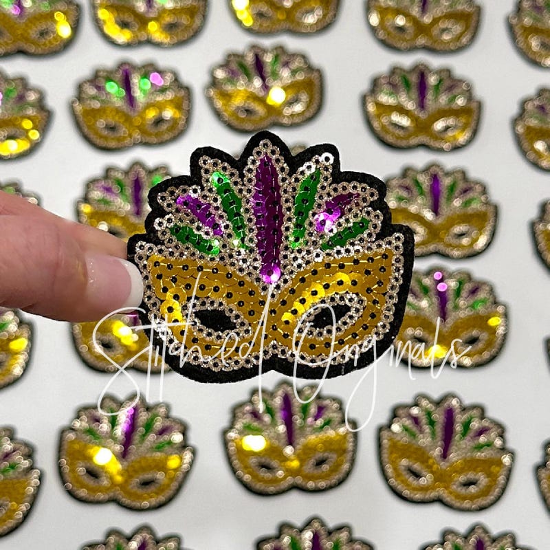 Mardi Gras Patches Sequin - Etsy