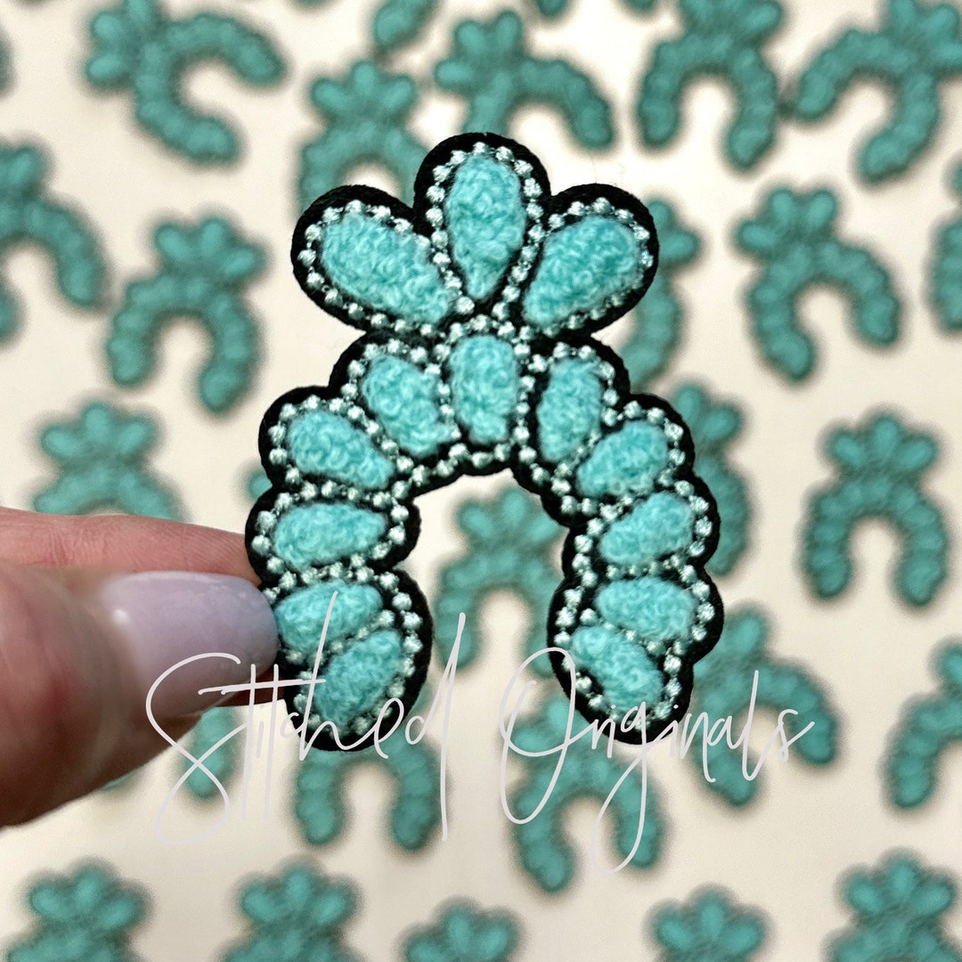 Trucker Cap Patch, Faux Turquoise Patch, Chenille Patch, Iron On, Diy, Western Patch - Etsy