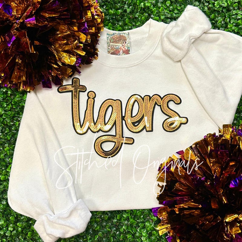 Sequin Patches Tigers - Etsy