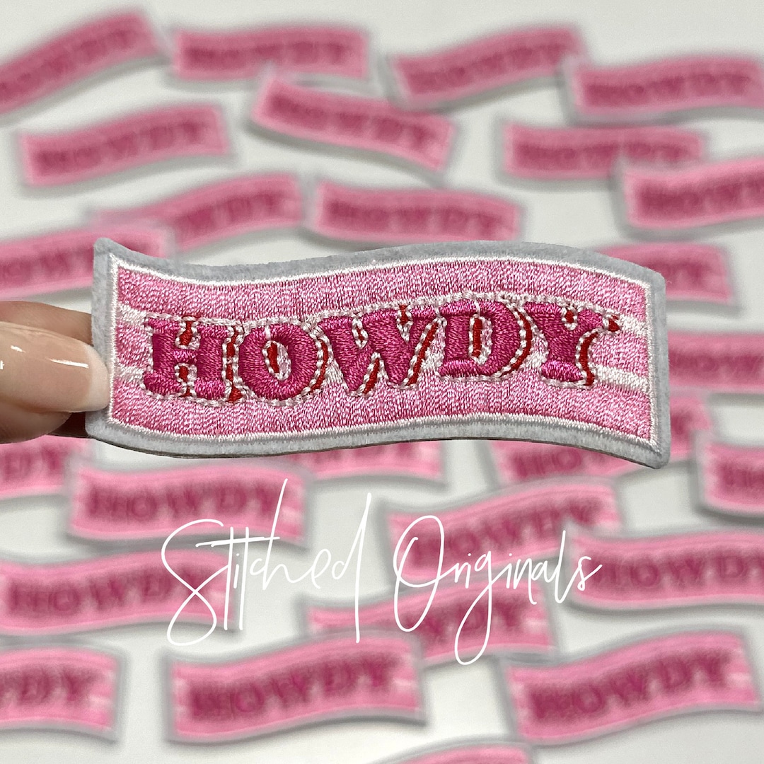 Pink Howdy Patch, Trucker Cap Patch, Iron On, DIY Patch, Howdy Patch - Etsy
