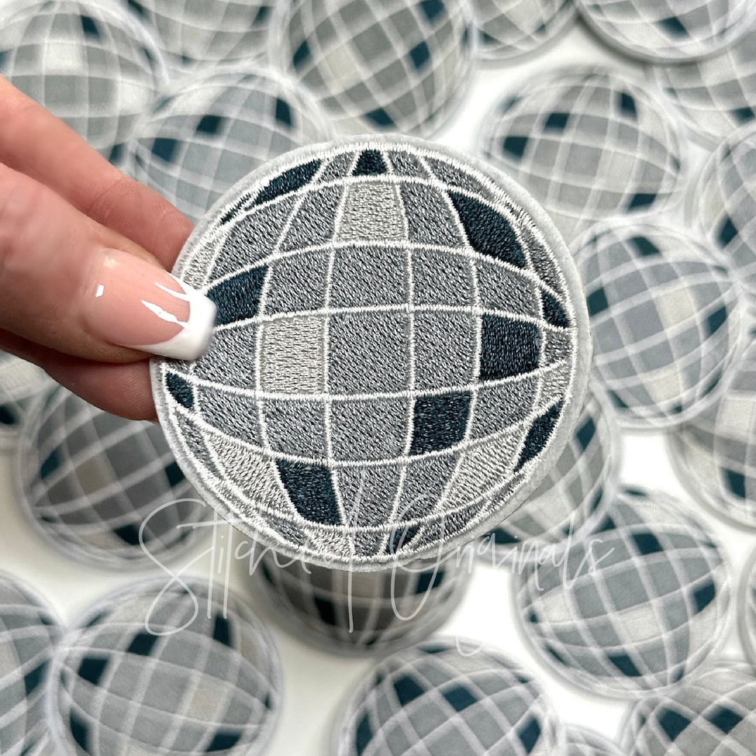 Disco Ball Patch, Trucker Cap Patch, Iron On, DIY Patch, Disco Ball - Etsy