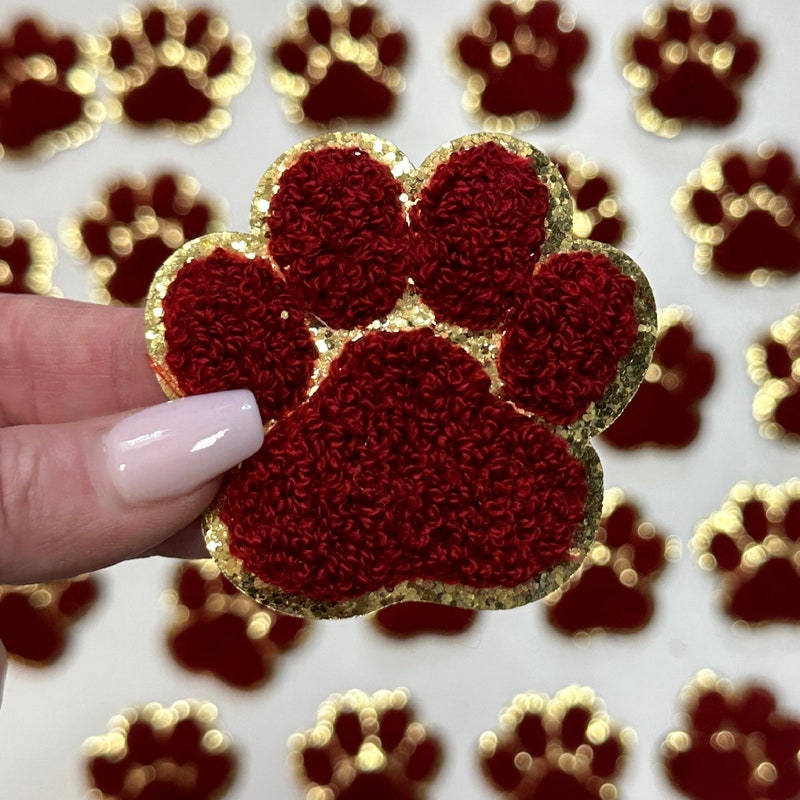 Red Tiger Paw Patch - Etsy