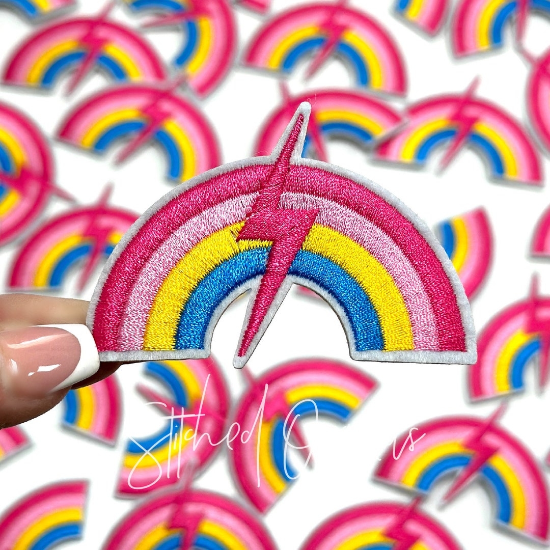 Retro Rainbow Patch, Iron on Patch, Rainbow Patch, DIY Patch, Trucker Hat Patch - Etsy