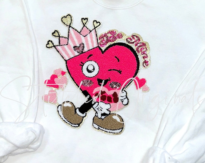 BE MINE Valentine's Day Chenille Patch, Valentine's Day Iron on Patch, DIY V-day Patch Available ...