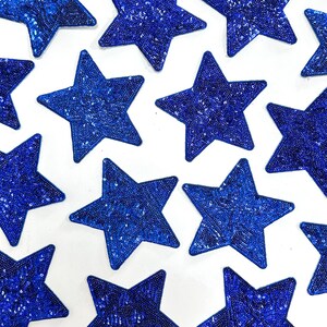 Royal Blue 5" Sequin Star Patch, Iron on Patch, DIY Patch, Sequin Star - Etsy
