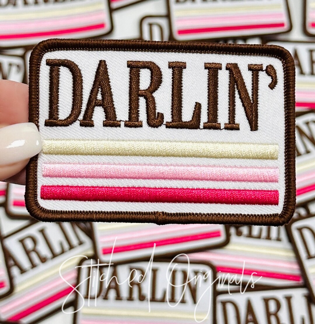 Darlin Patch, Trucker Cap Patch, Iron On, DIY Patch, Cowgirl Patch ...