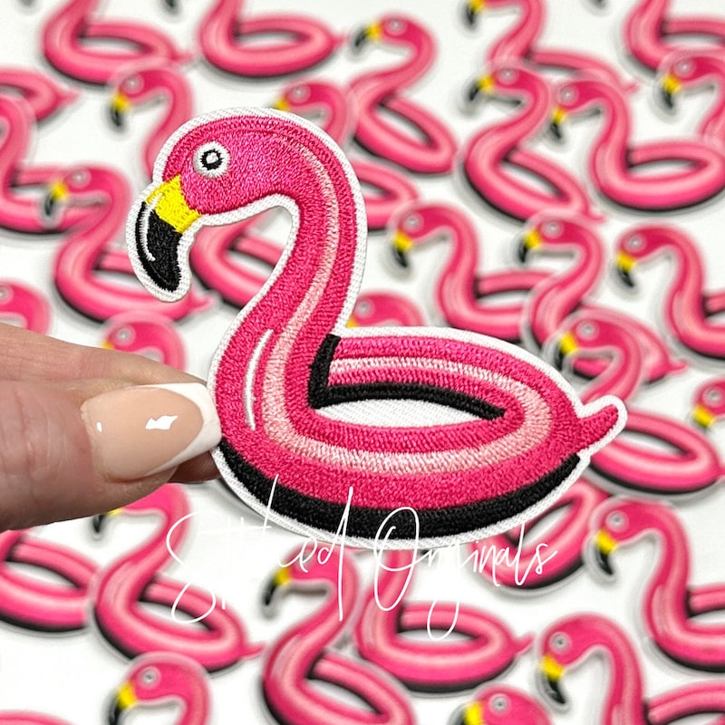 Flamingo Iron Patches - Etsy