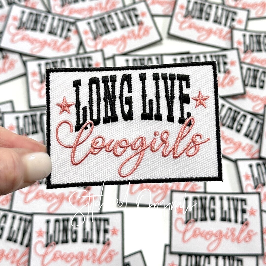 Long Live Cowgirls Patch, Trucker Hat Patch, Iron On, DIY Patch ...
